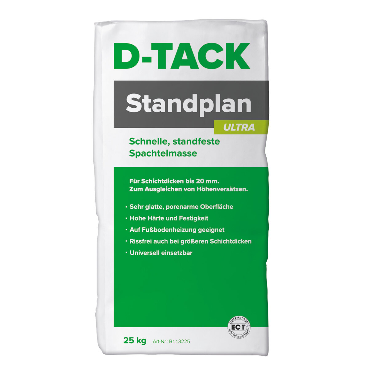 Standplan ULTRA schnelle, standfeste Spachtelmasse | D-TACK